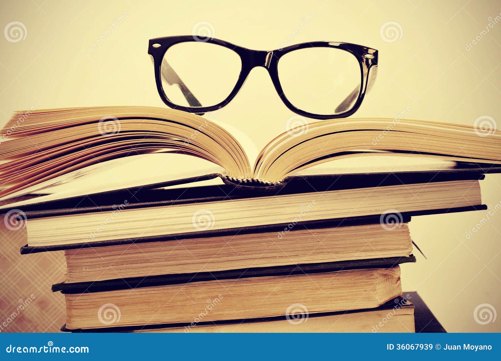 Books and eyeglasses stock image. Image of knowledge - 36067939