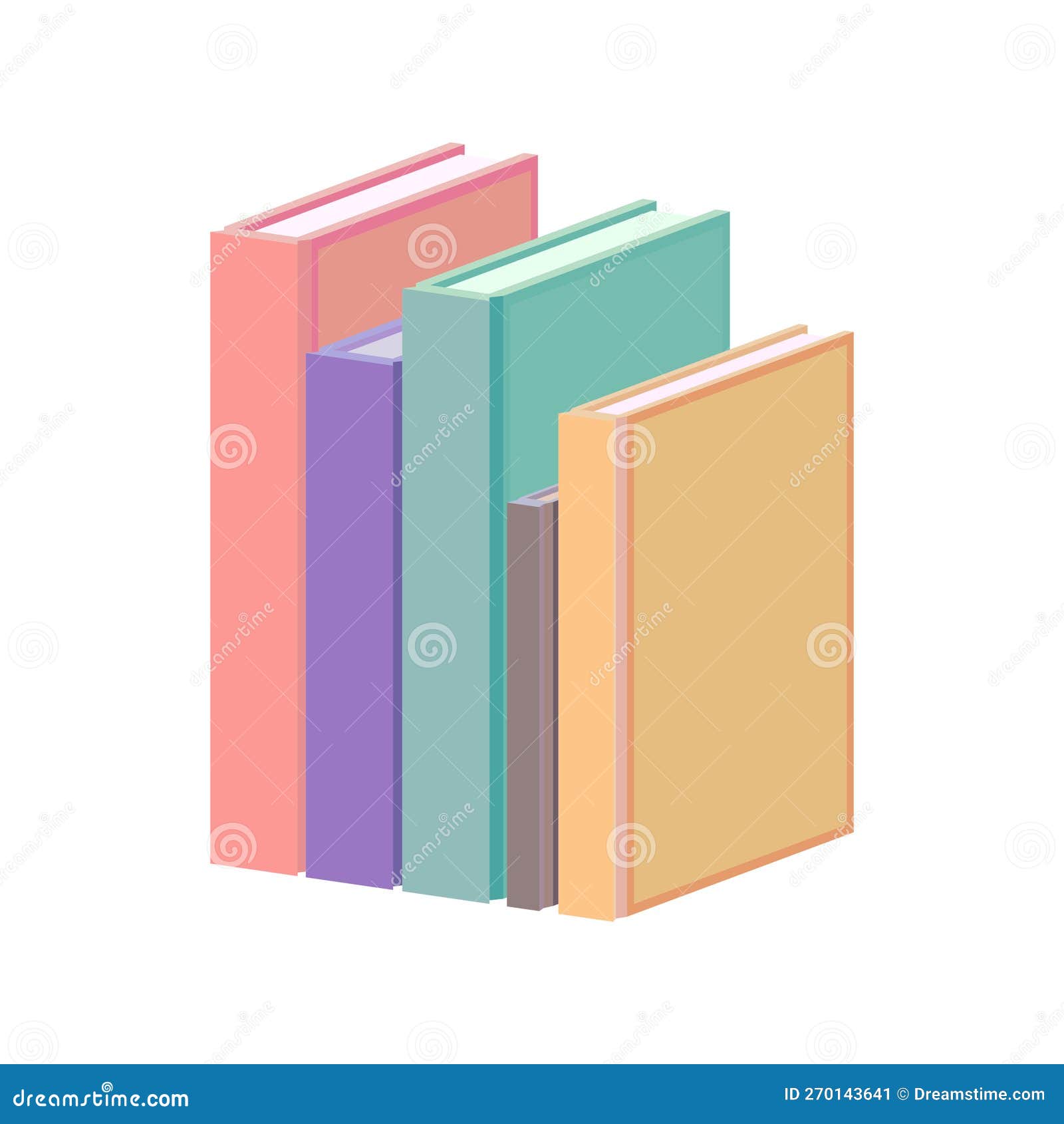 Books in Flat Design Style, Vector Illustration Stock Vector ...