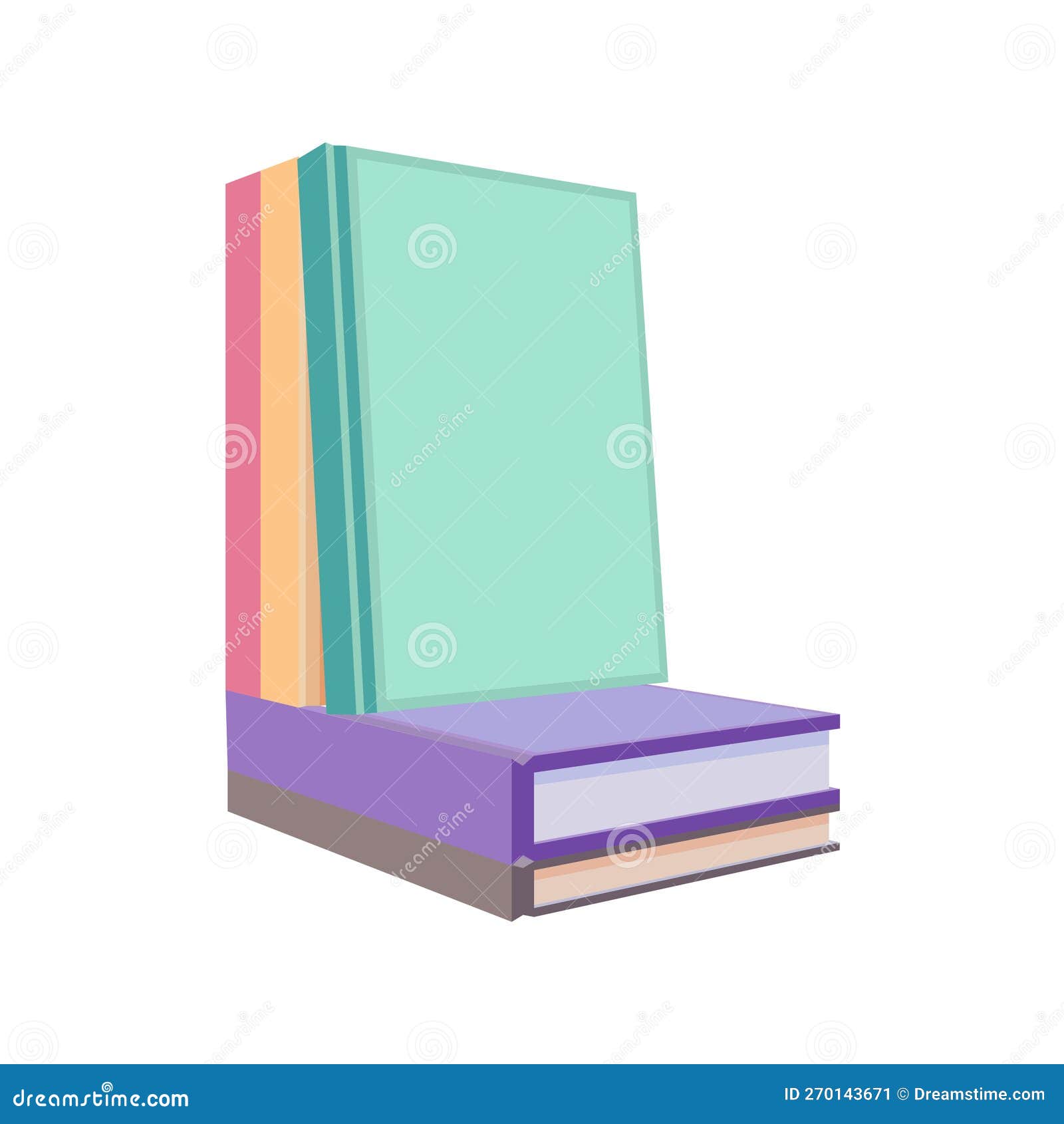 Books in Flat Design Style, Vector Illustration Stock Vector ...