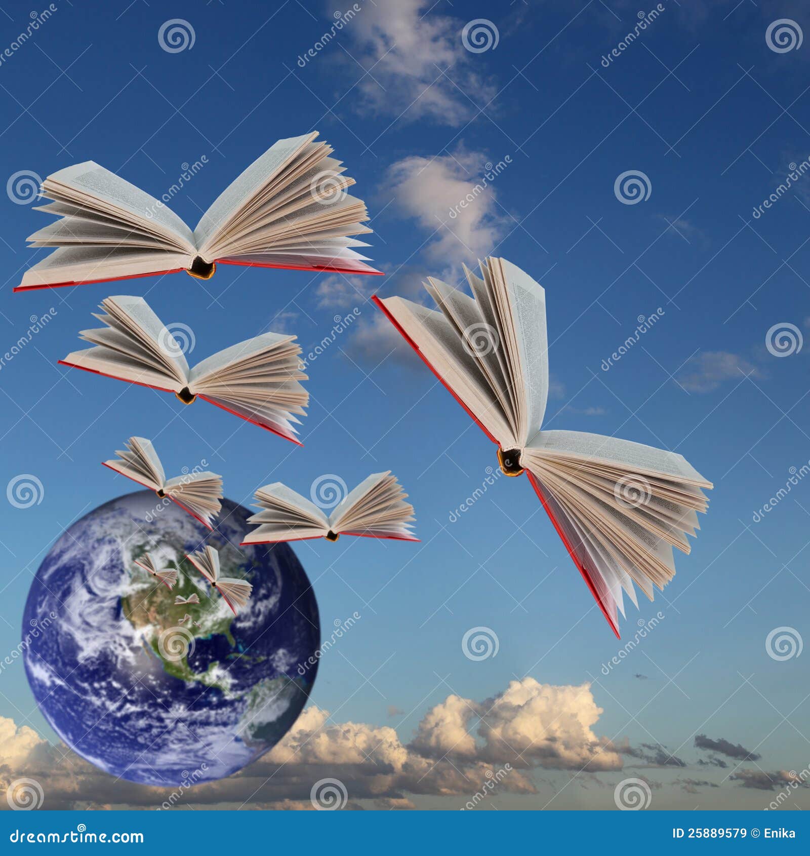 Books are flying stock image. Image of birds, white, flock - 25889579