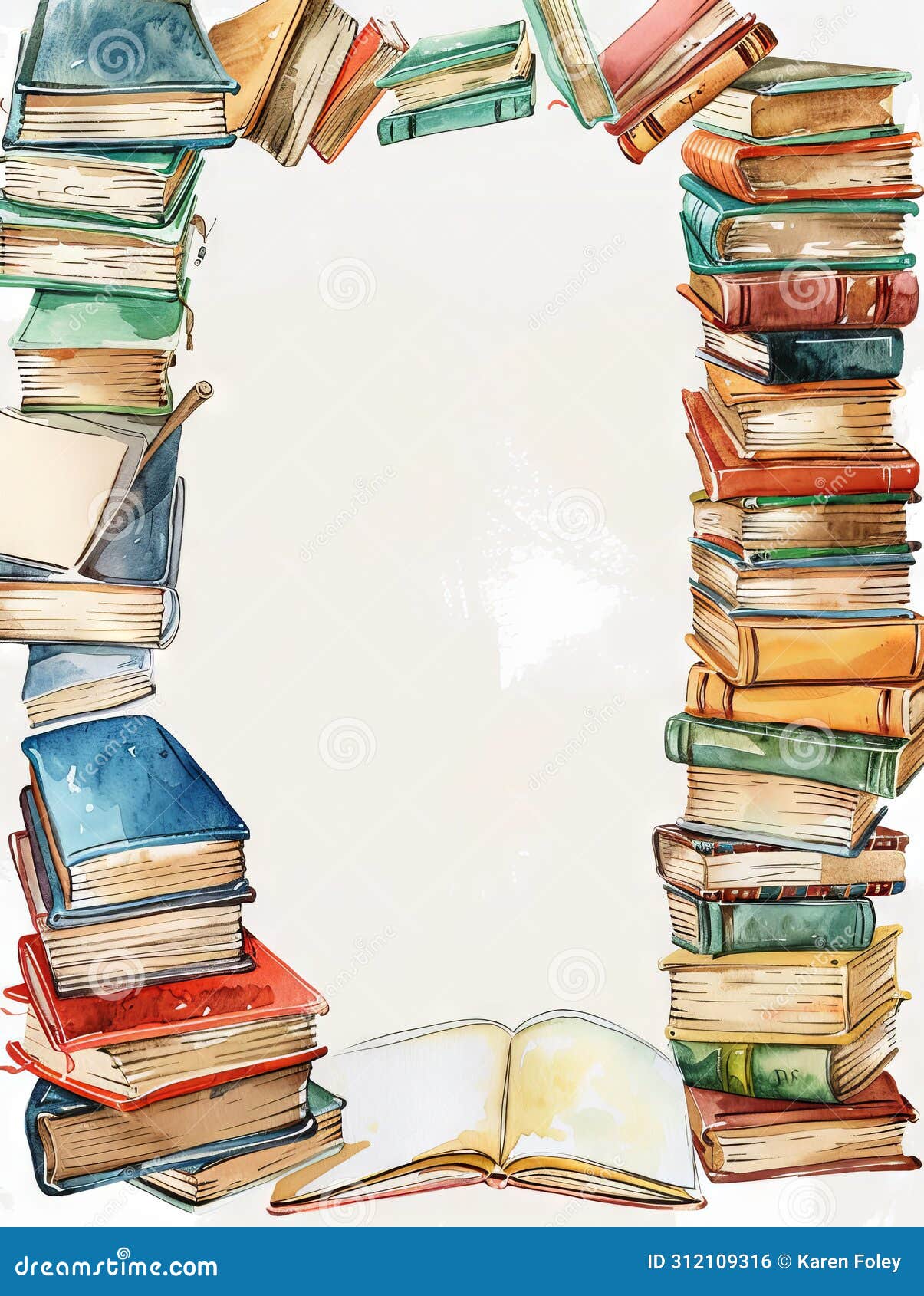 Book Background Graphic Template Stock Illustration - Illustration of ...