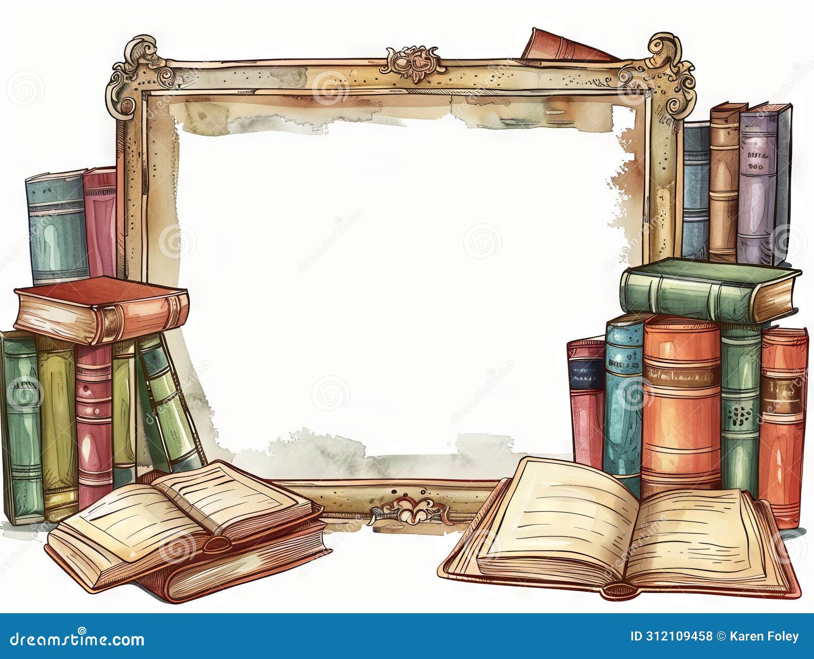 Book Background Graphic Template Stock Illustration - Illustration of ...