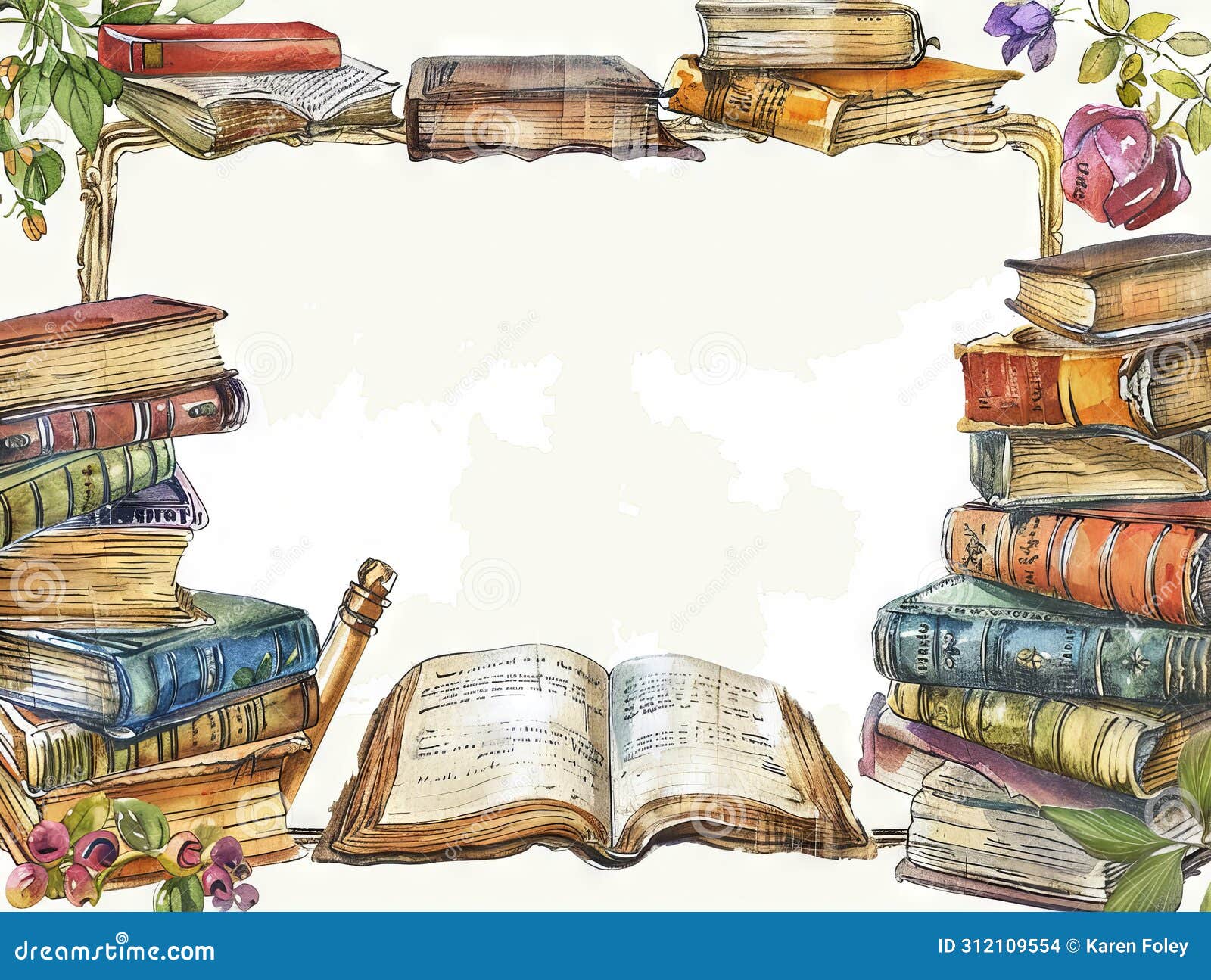 Book Background Graphic Template Stock Illustration - Illustration of ...