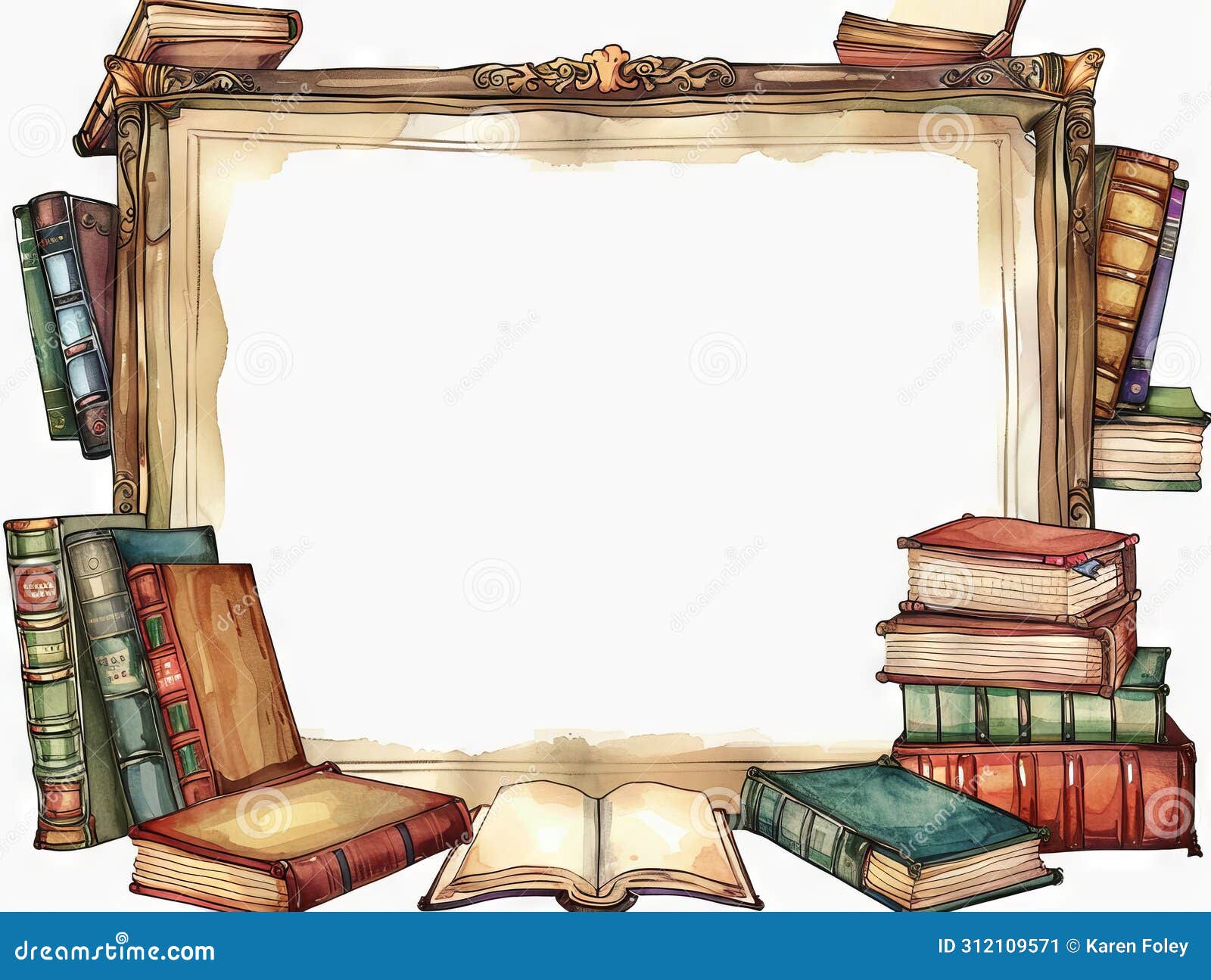 Book Background Graphic Template Stock Illustration - Illustration of ...
