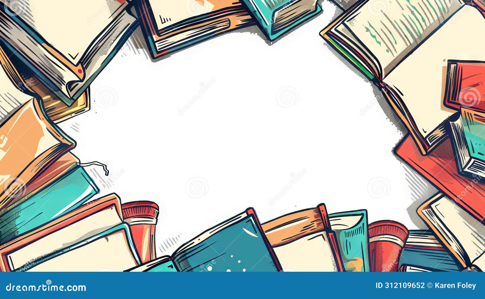 Book Background Graphic Template Stock Illustration - Illustration of ...
