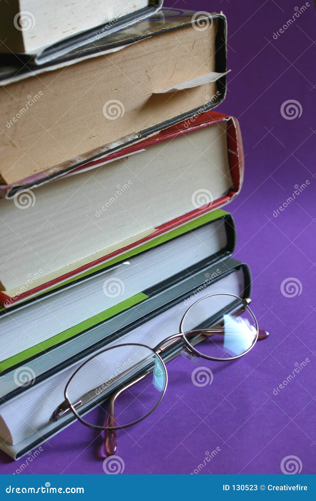 Books and glasses stock image. Image of learn, text, books - 130523