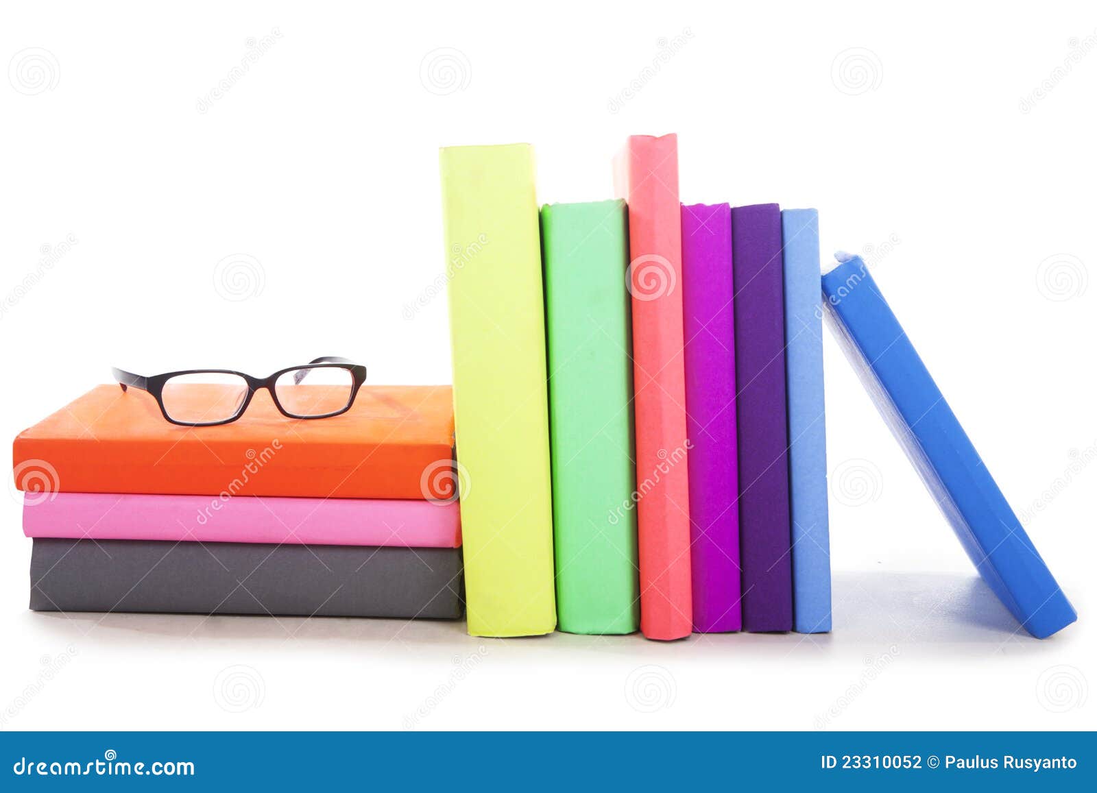 Books with glasses stock photo. Image of glasses, literature - 23310052