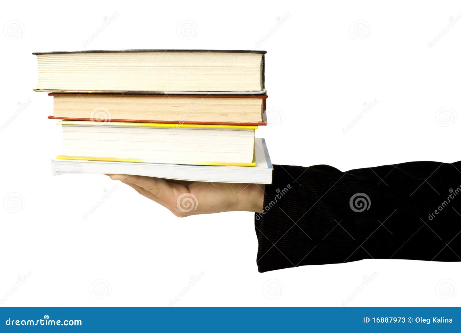 Books in hand stock image. Image of education, paper - 16887973