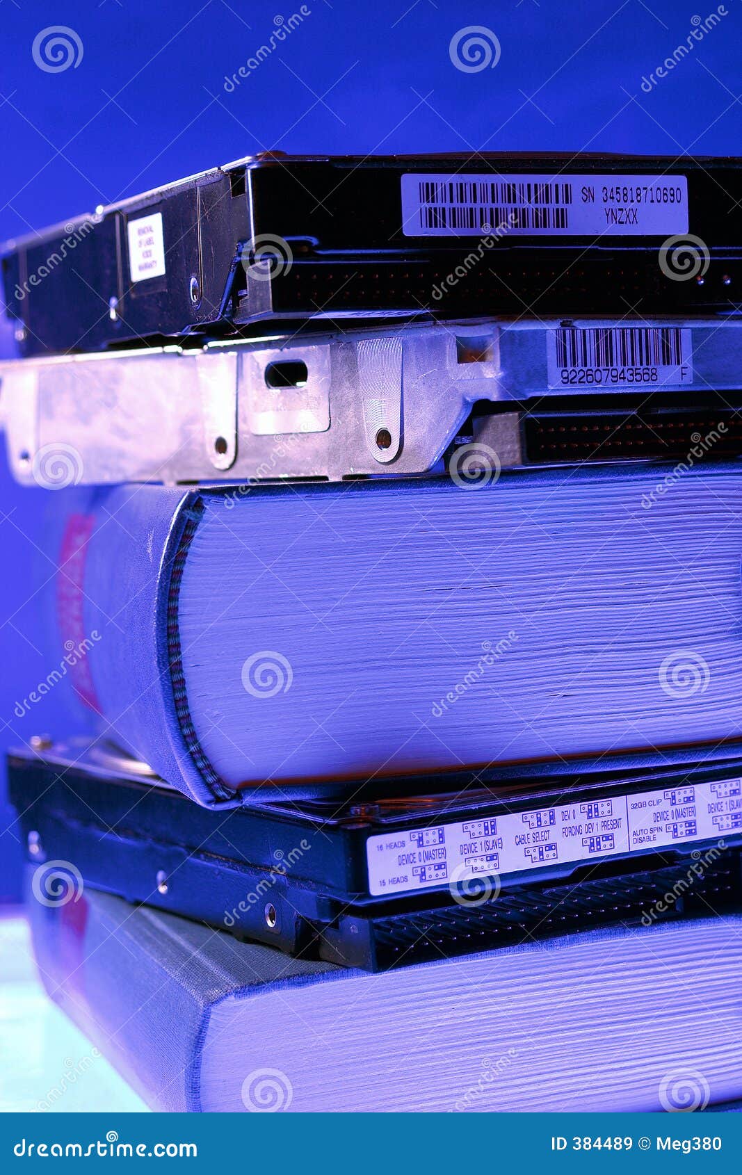 Books and hard drive stock image. Image of university, lens - 384489
