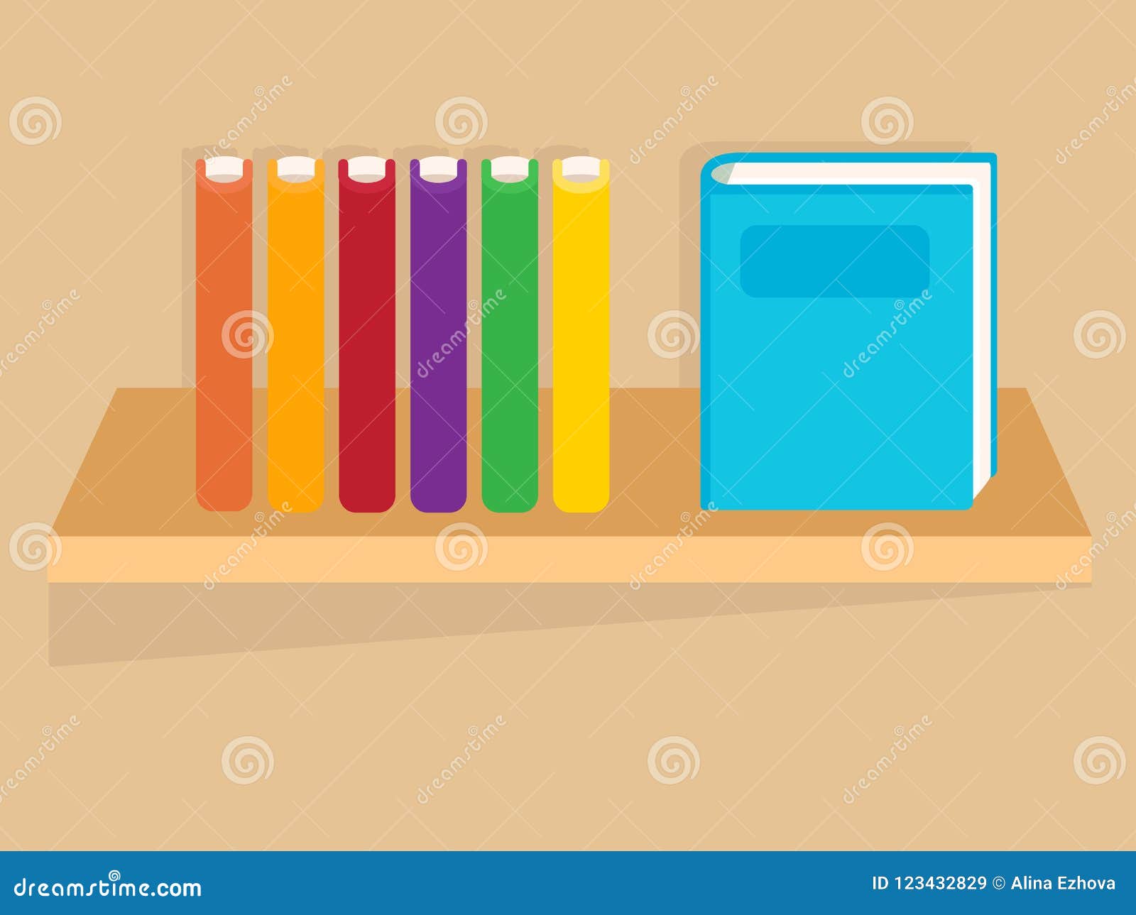 The books are having fun. stock vector. Illustration of book - 123432829
