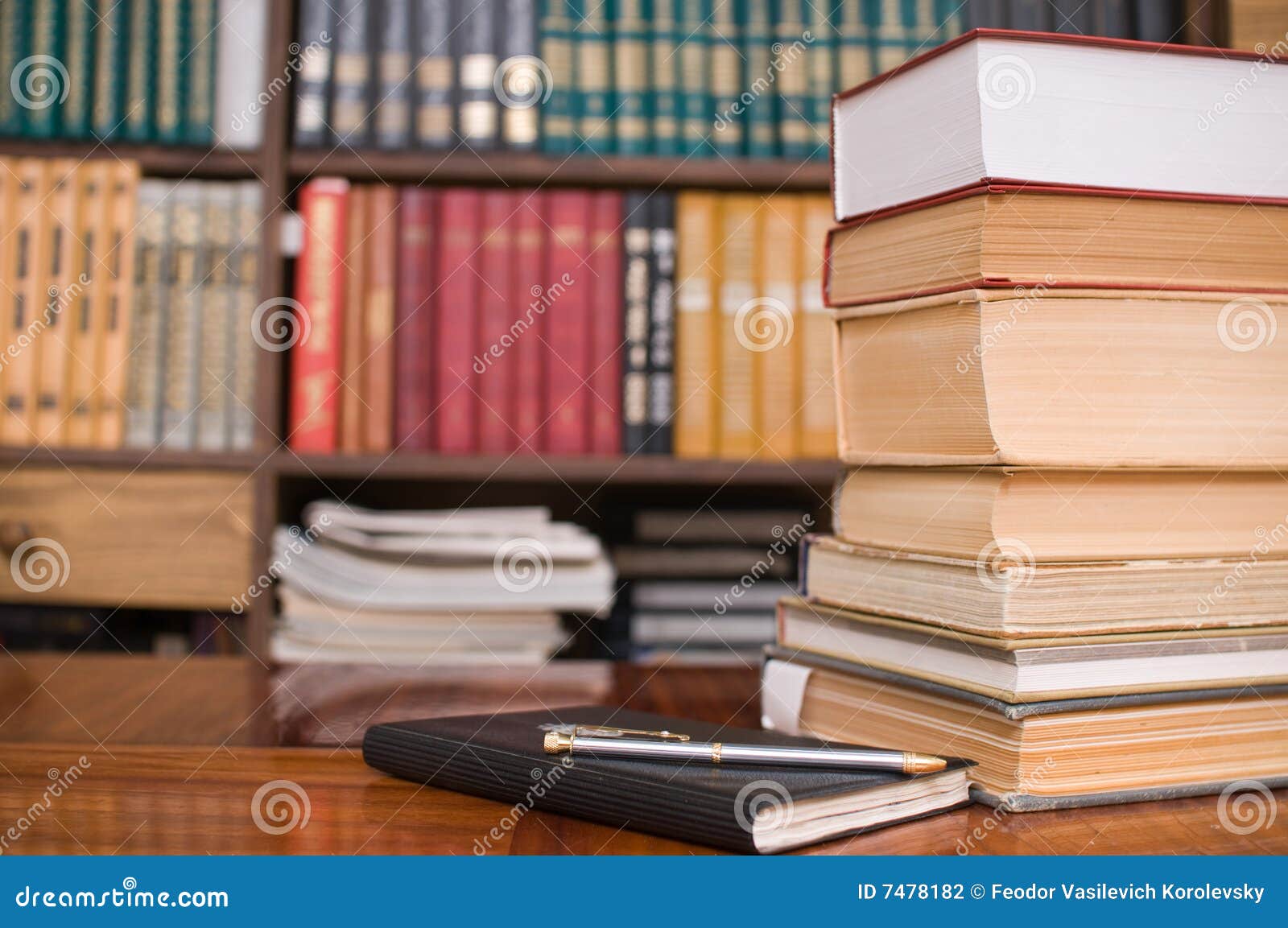 Books of house library. stock photo. Image of books, rack - 7478182
