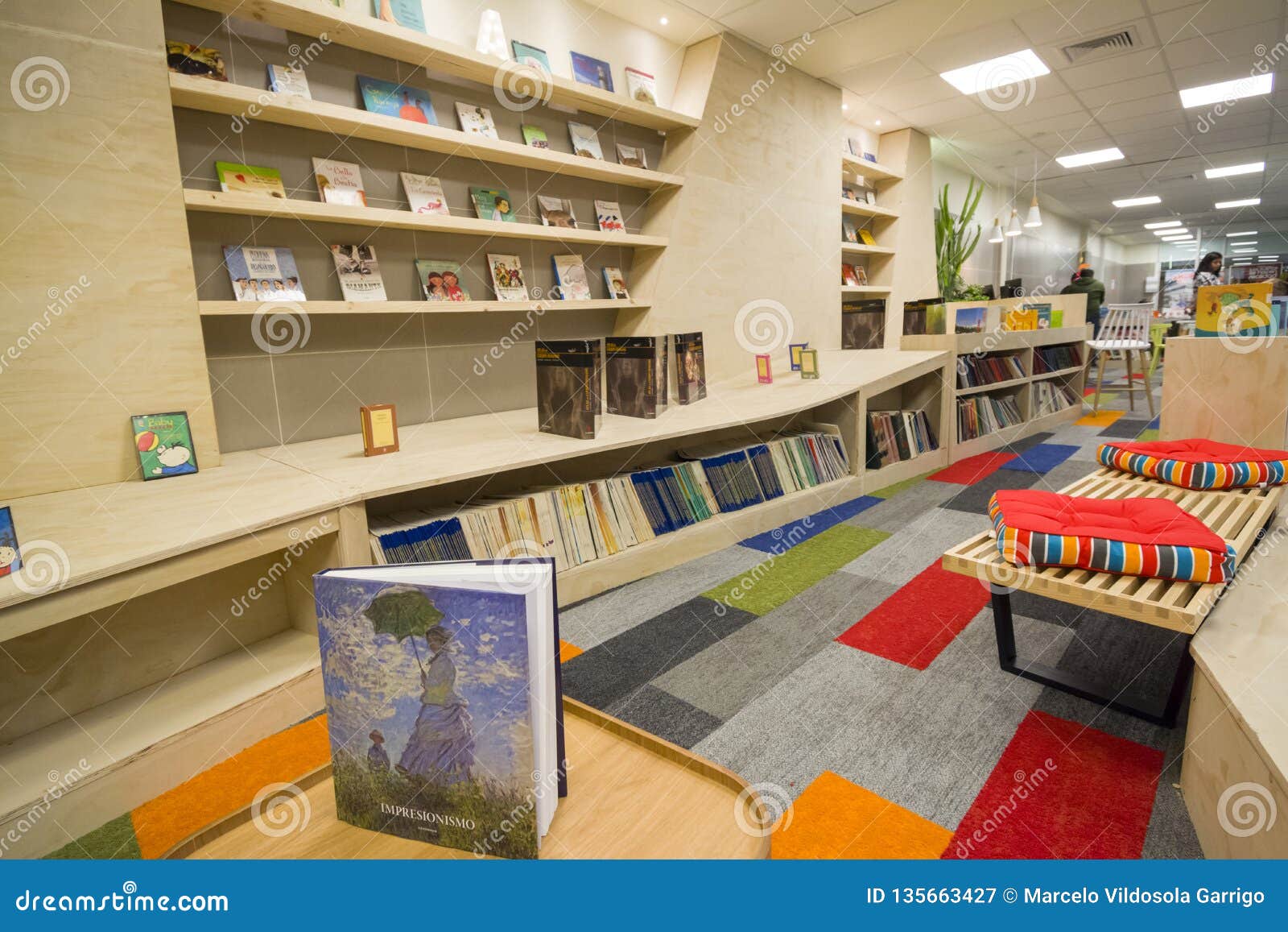 Books Inside a Modern Library Editorial Photography - Image of ...