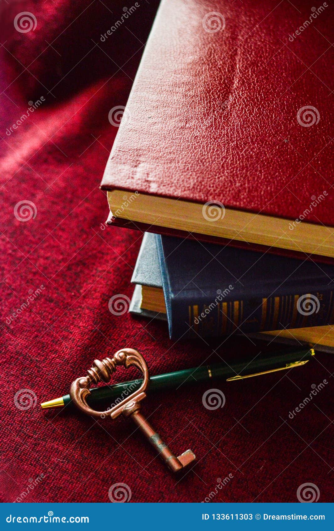 Books with a key stock image. Image of read, tree, books - 133611303