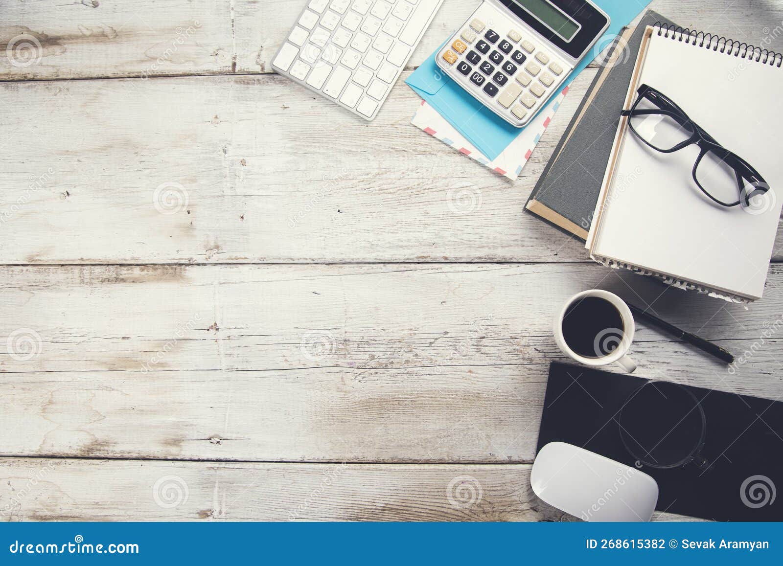 Books and Keyboard with Calculator Stock Photo - Image of glasses ...
