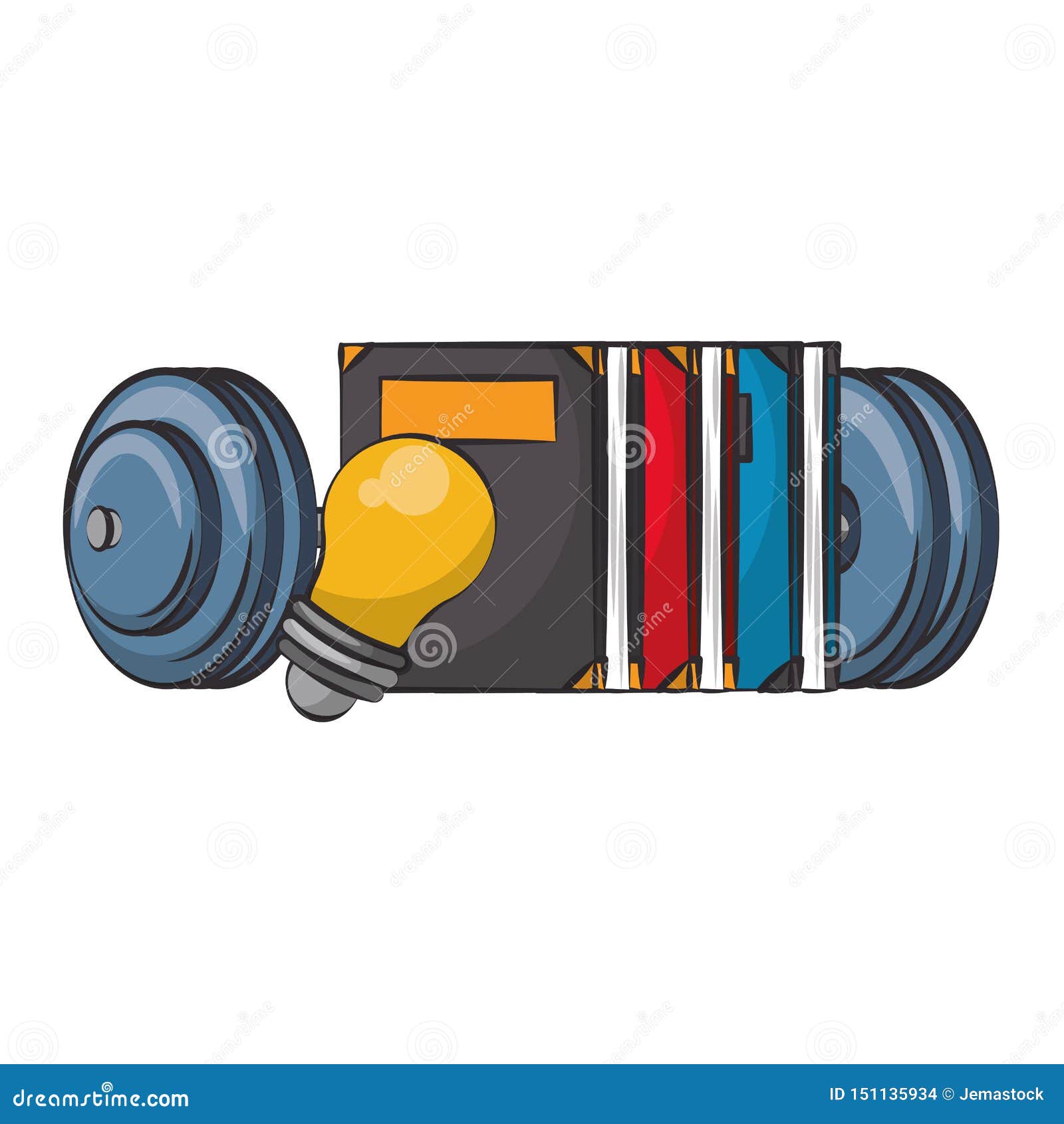 Books Knowledge and Education Cartoons Stock Vector - Illustration of ...