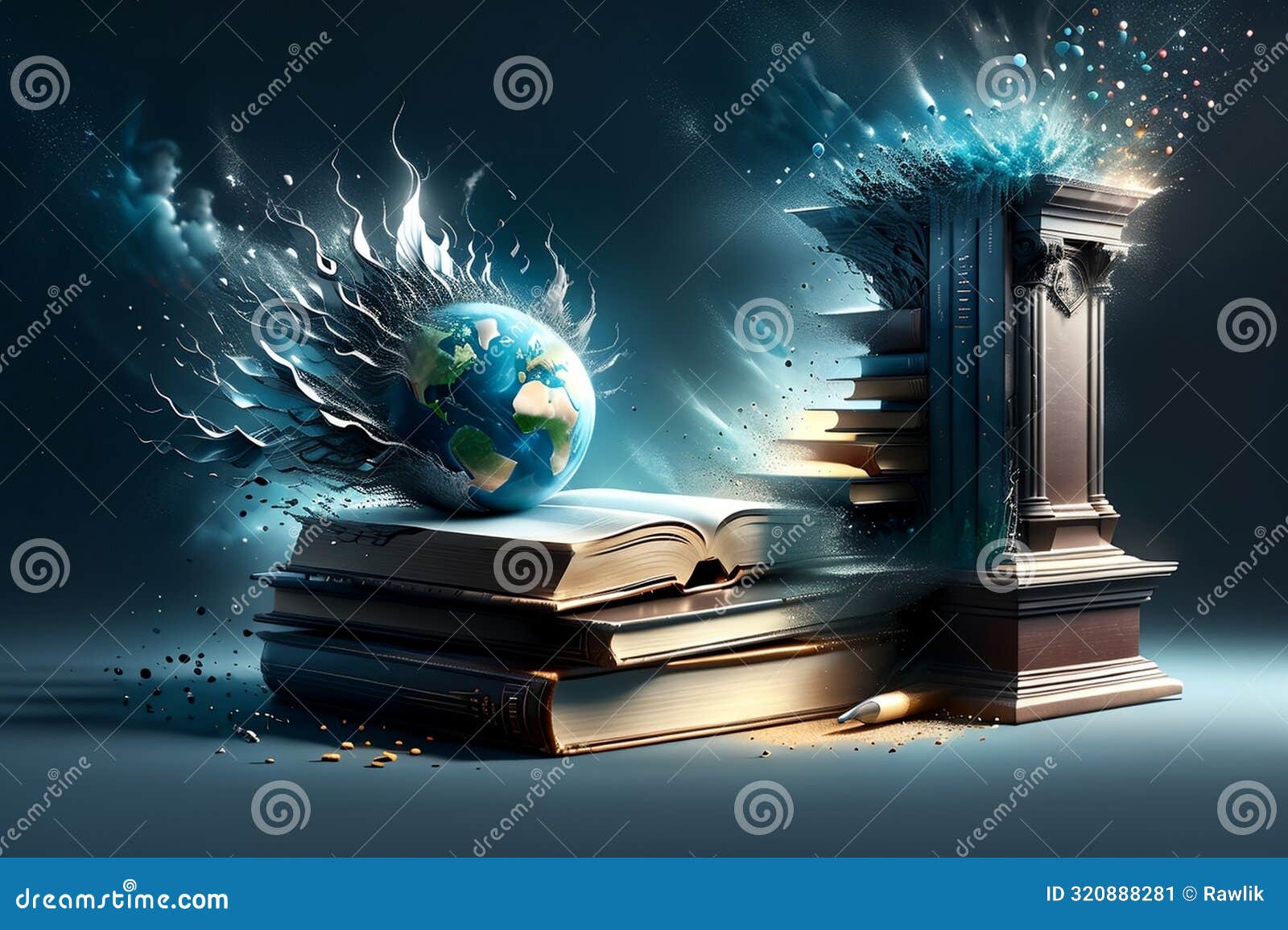 Books and Knowledge Objects, Knowledge and Education Concept Stock ...