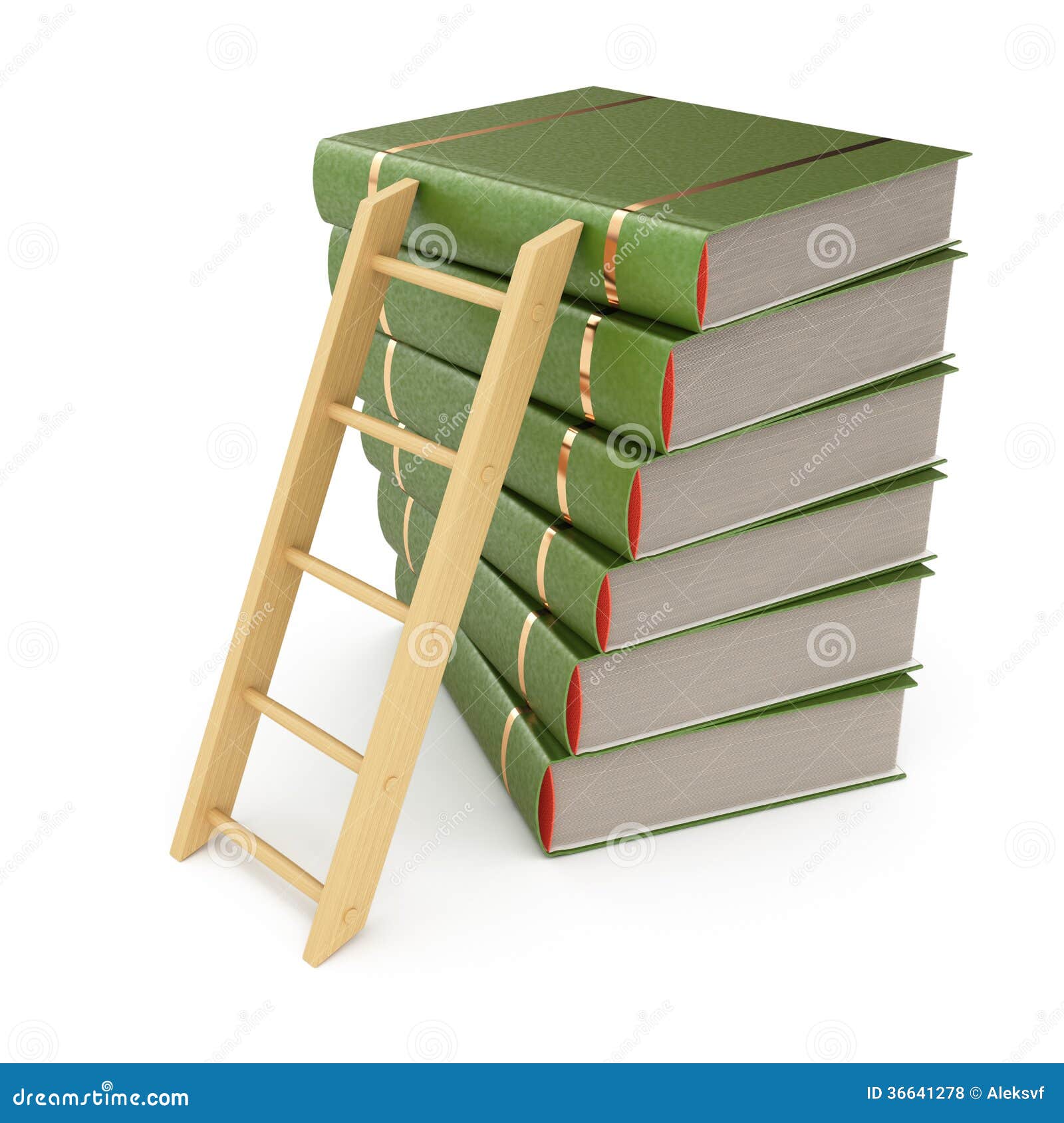 Books and ladder stock illustration. Illustration of white - 36641278