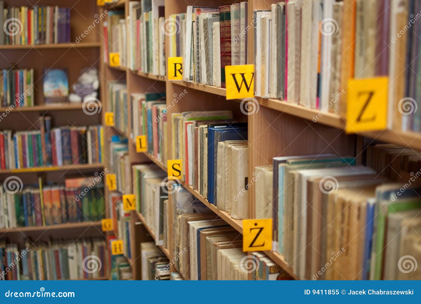 Books in library stock image. Image of collection, bookshelf - 9411855
