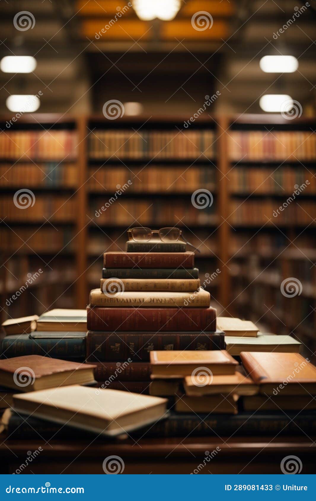 Books in the library stock image. Image of research - 289081433