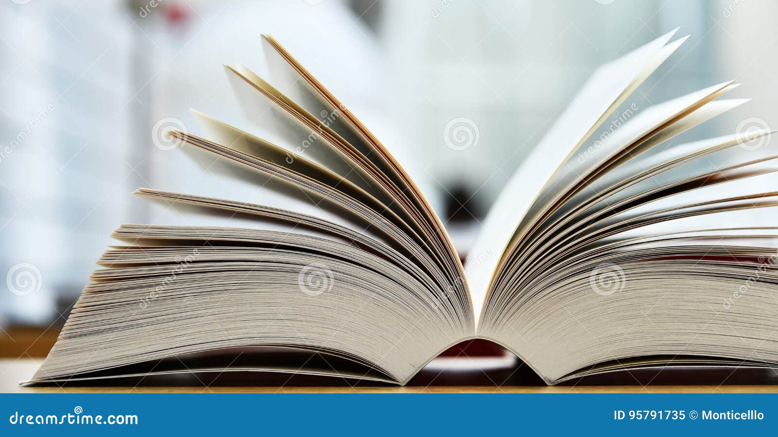 Books Lying on the Table in the Public Library Stock Image - Image of ...