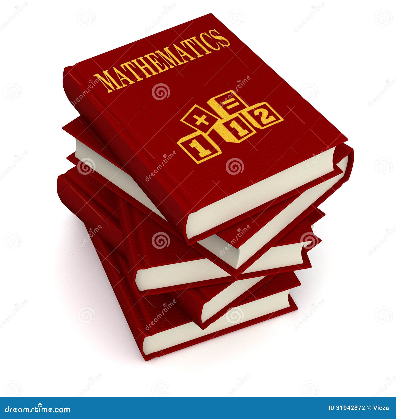 Books of MATHEMATICS stock illustration. Illustration of document ...