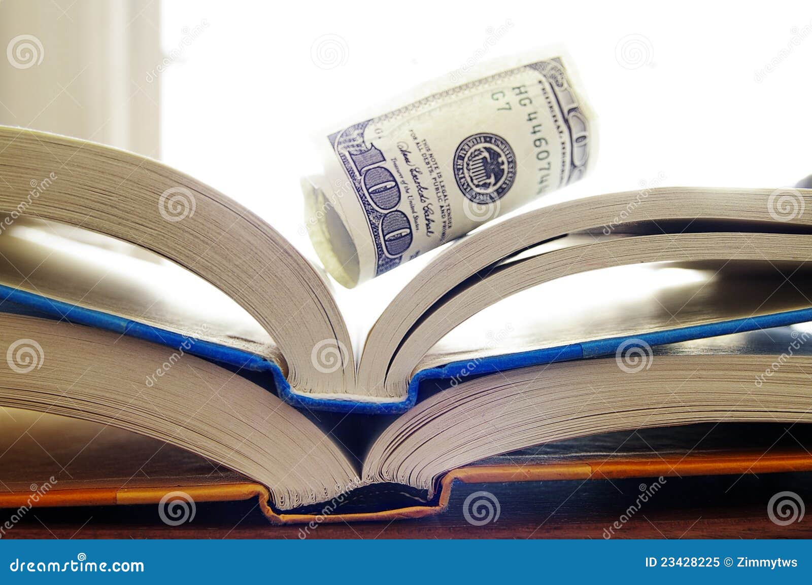 Books and money stock image. Image of cash, debt, books - 23428225