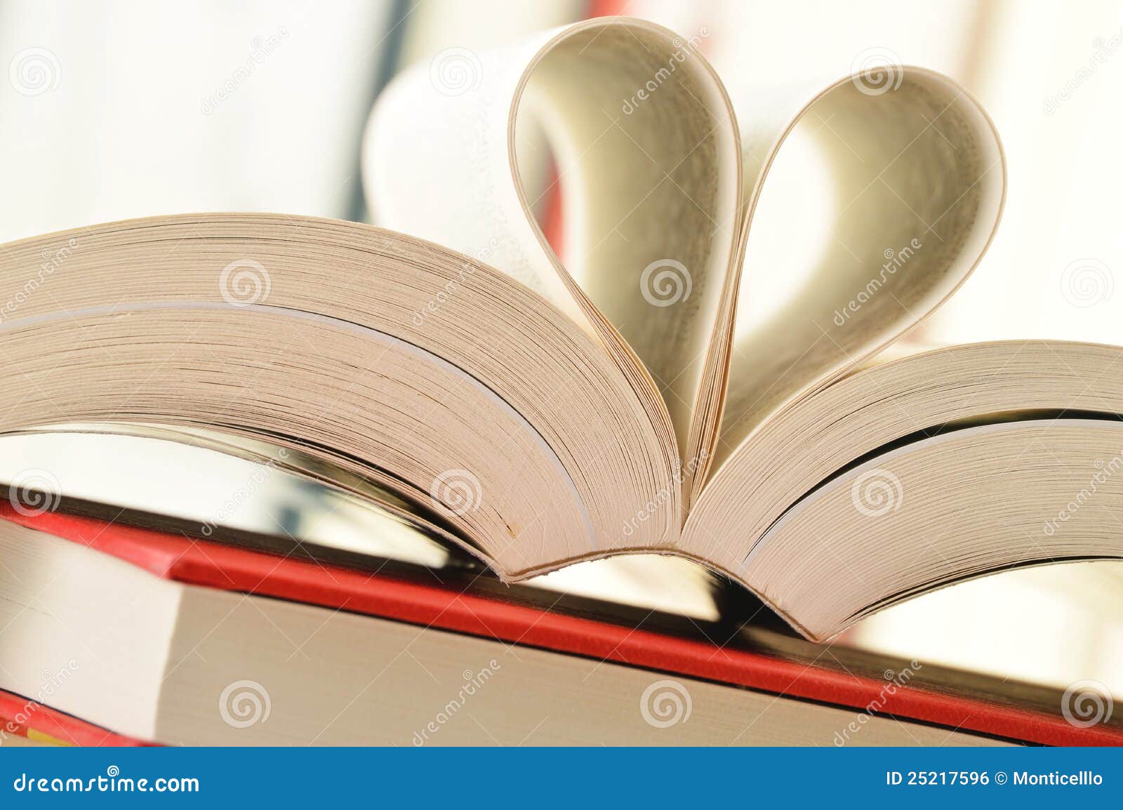 Books and Pages Formed in a Shape of Heart Stock Photo - Image of paper ...