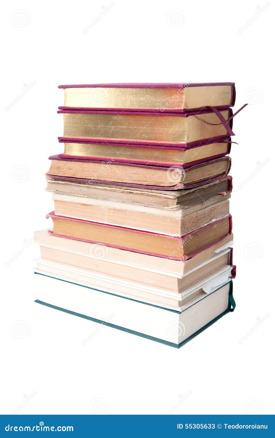 Books pile stock image. Image of sheet, retro, pile, shade - 55305633