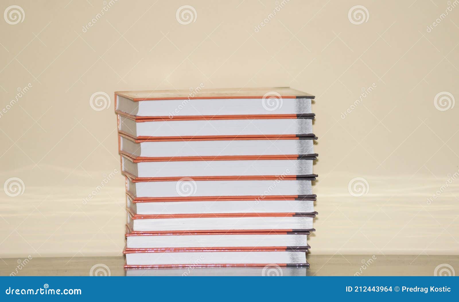 Books on the pile. stock photo. Image of document, room - 212443964