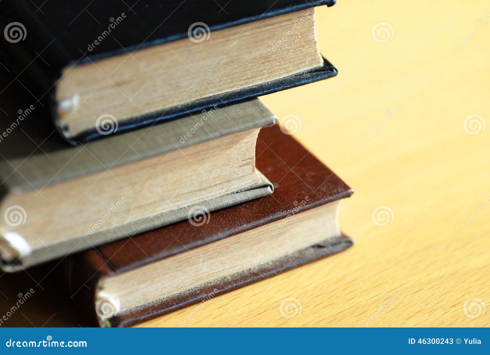 Books pile stock image. Image of desk, closed, pile, knowledge - 46300243