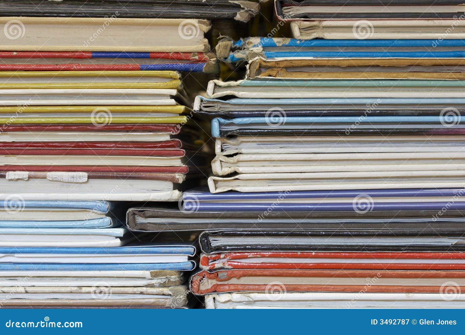 Books piled high stock image. Image of information, knowledge - 3492787