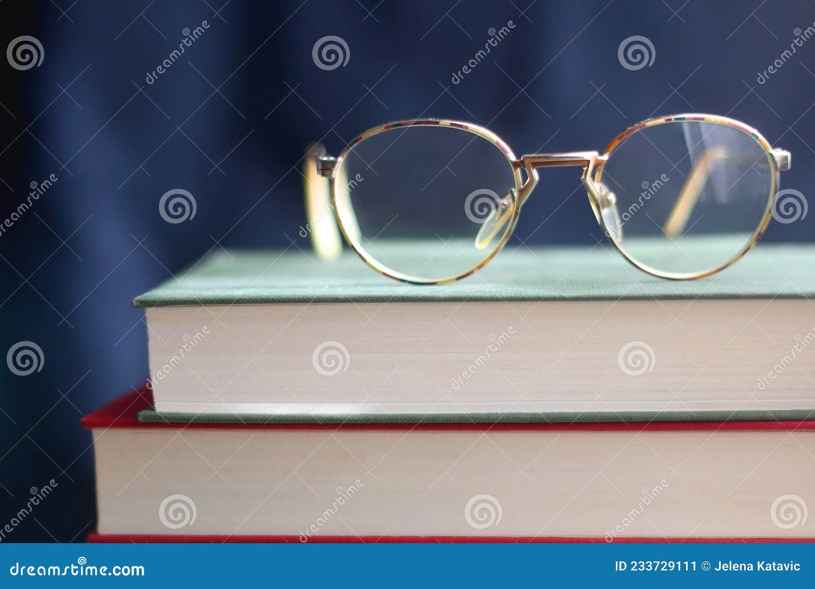 Books and Reading Glasses stock image. Image of metal - 233729111