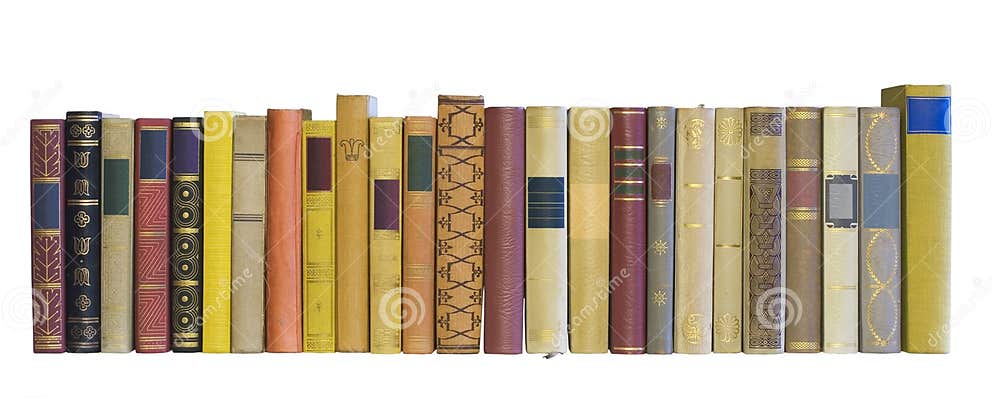 Books in a row stock image. Image of classic, information - 22489621