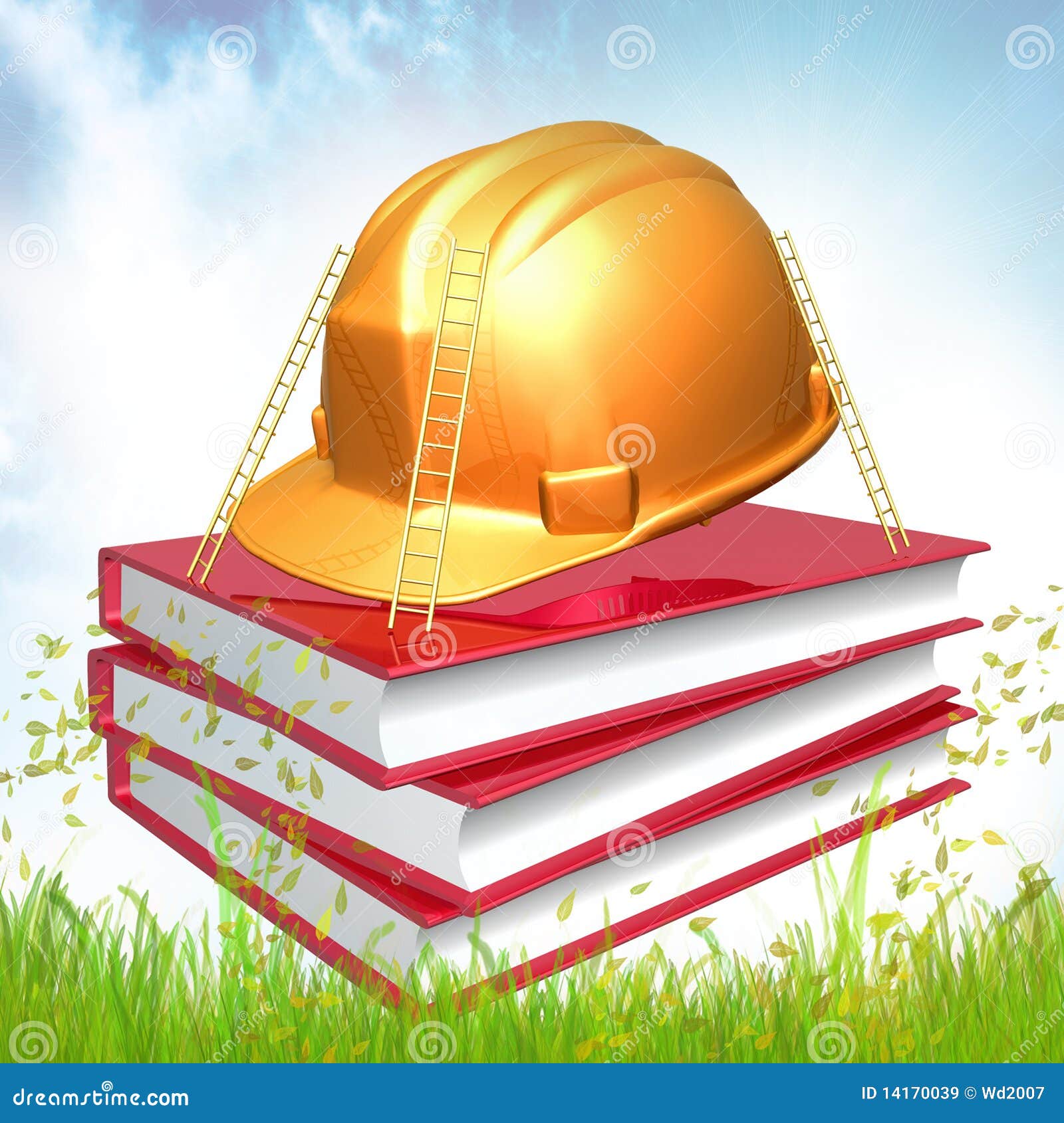 Books about Safety and Maintenance Stock Illustration - Illustration of ...