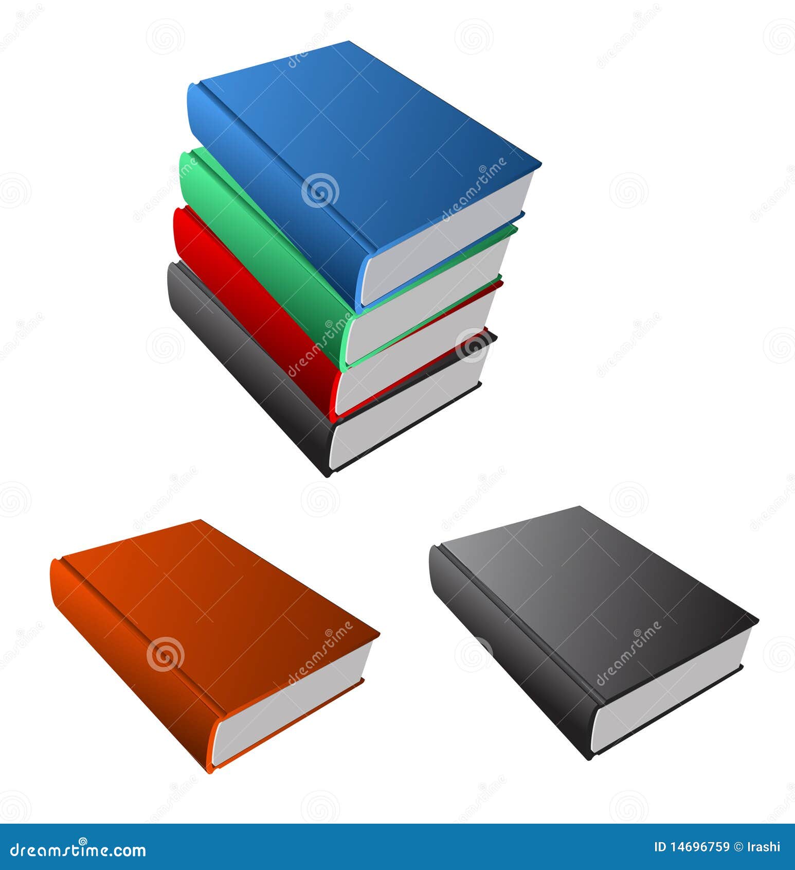 Books set stock vector. Illustration of inserting, education - 14696759