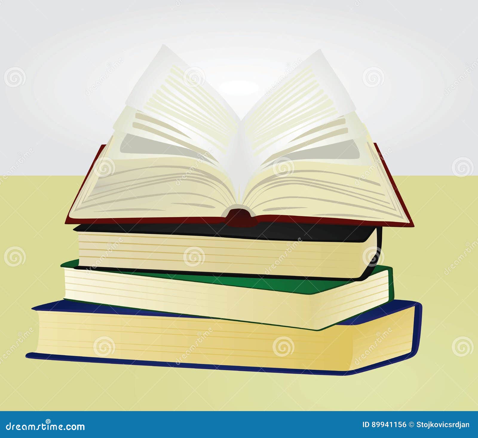 Books stock vector. Illustration of literary, education - 89941156