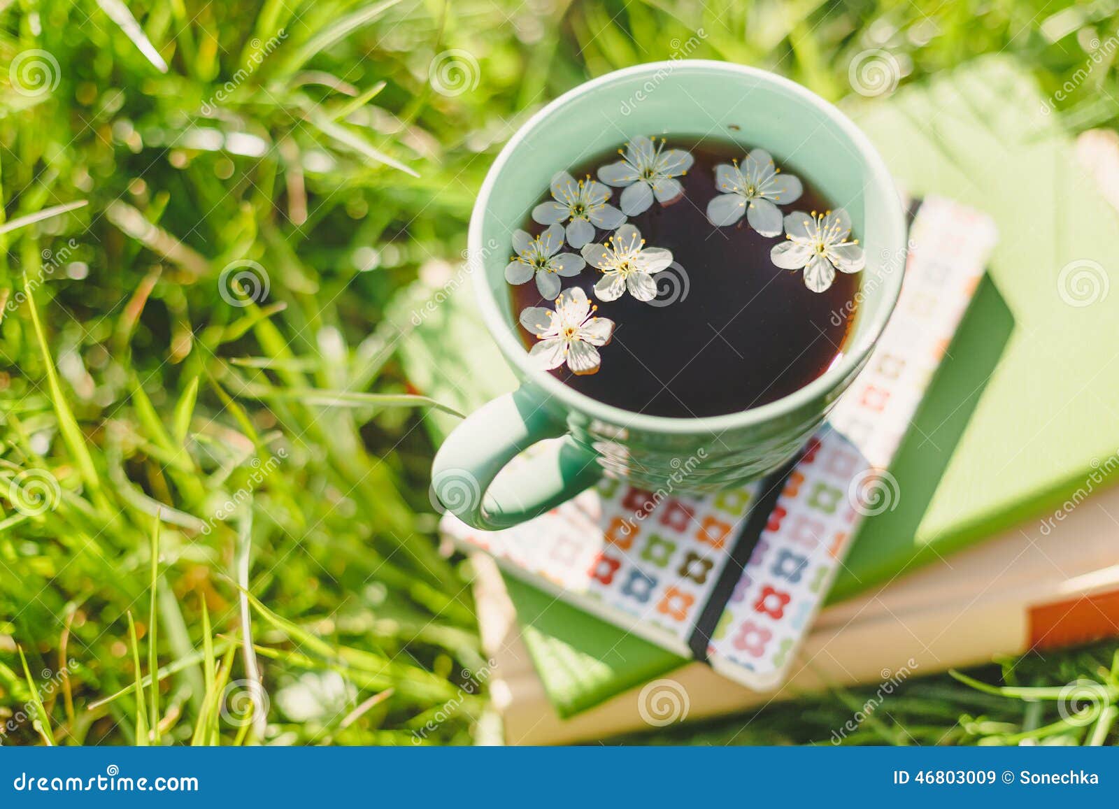Books and spring tea cup stock image. Image of backdrop - 46803009