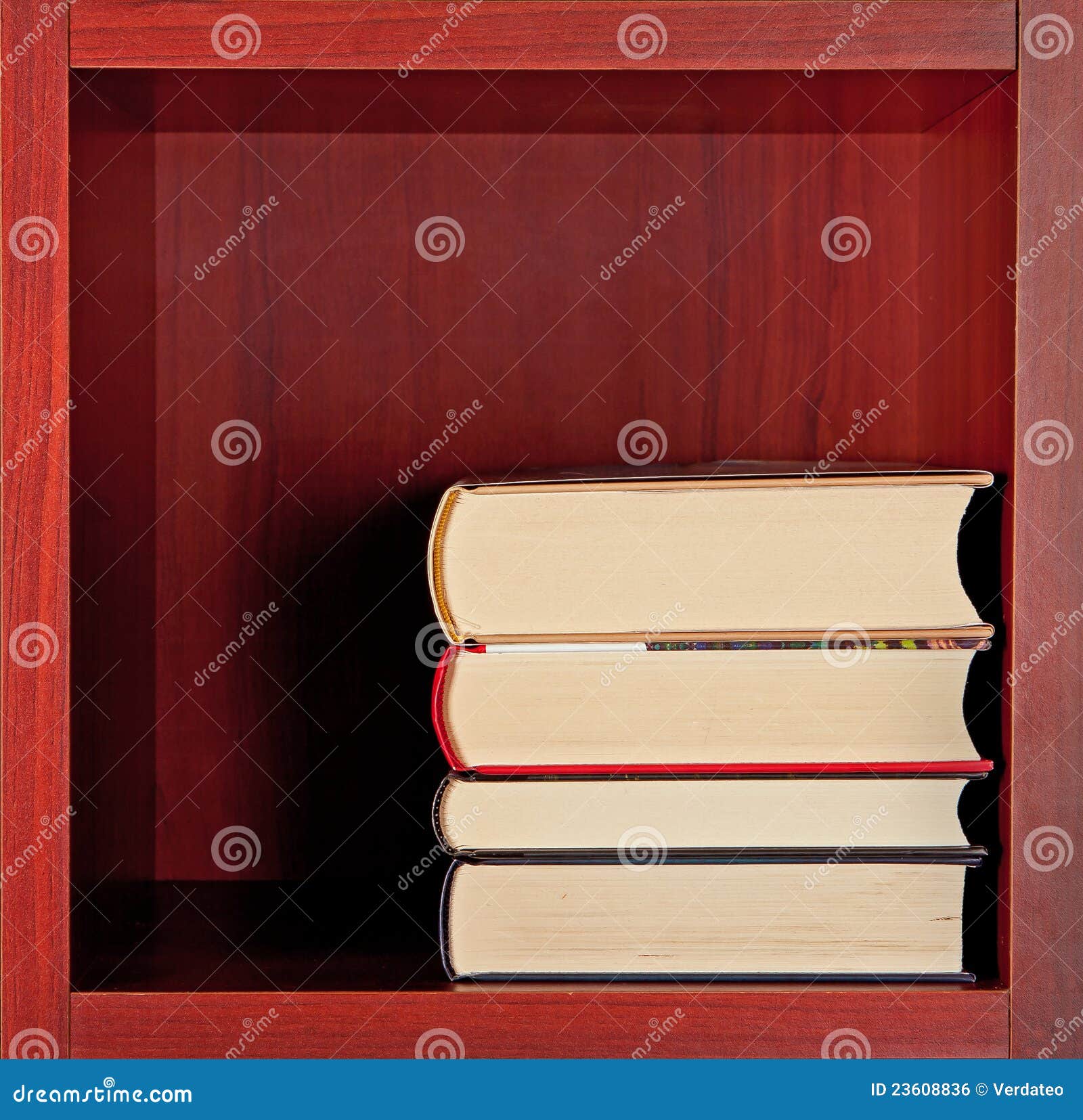 Books on square bookshelf stock photo. Image of publishing - 23608836