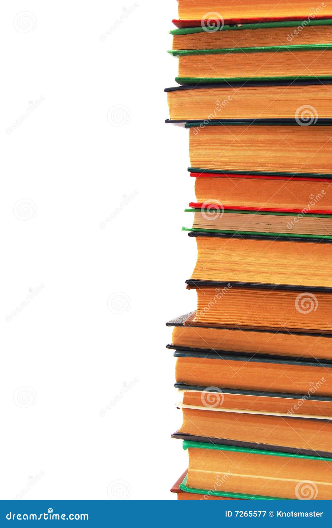 Books stack stock image. Image of colored, cover, document - 7265577