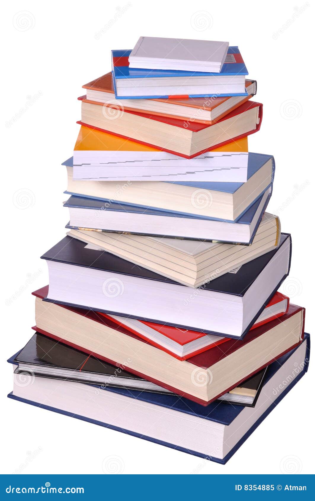 Books Stack stock image. Image of education, library, stack - 8354885