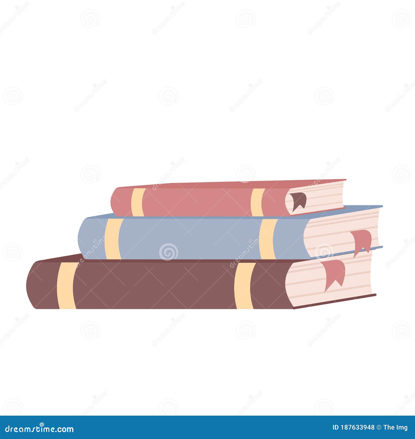 Books Stack Cartoon Vector Illustration Stock Vector - Illustration of ...