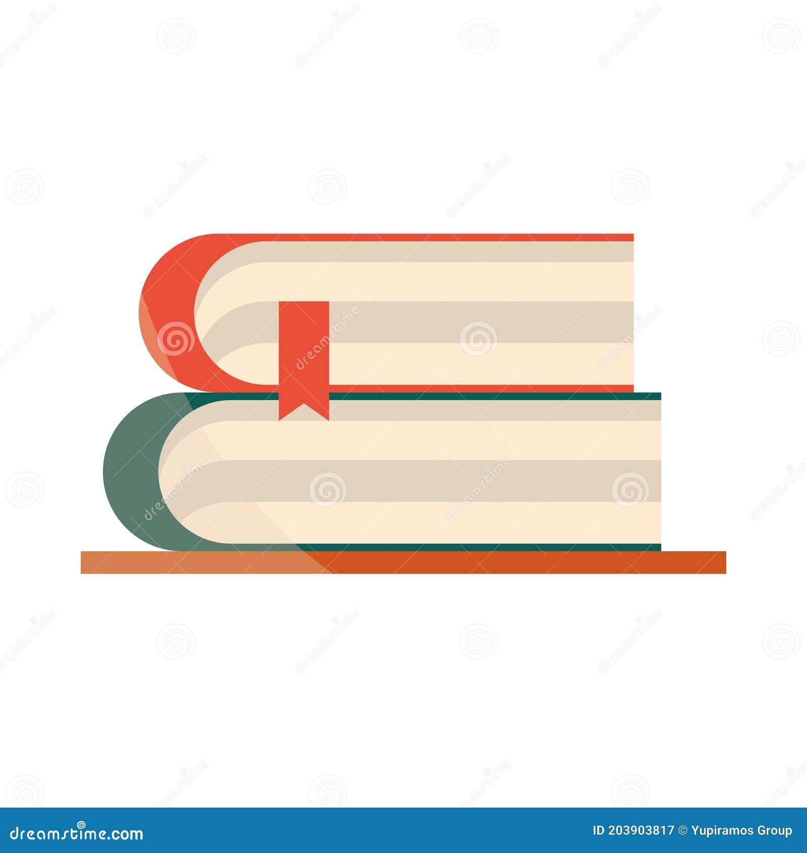 Books in Stack Encyclopedia and Literature Style Stock Vector ...