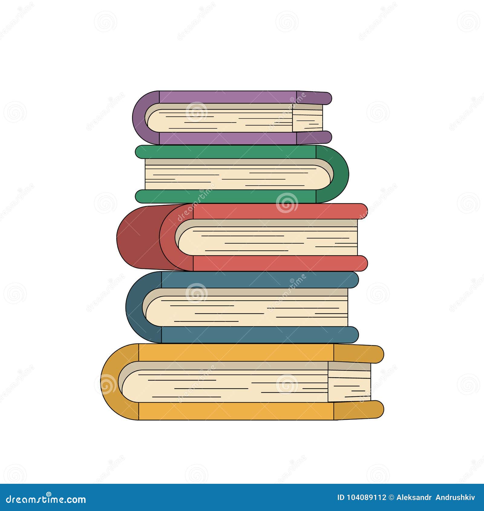 Books stock vector. Illustration of books, concept, collection - 104089112