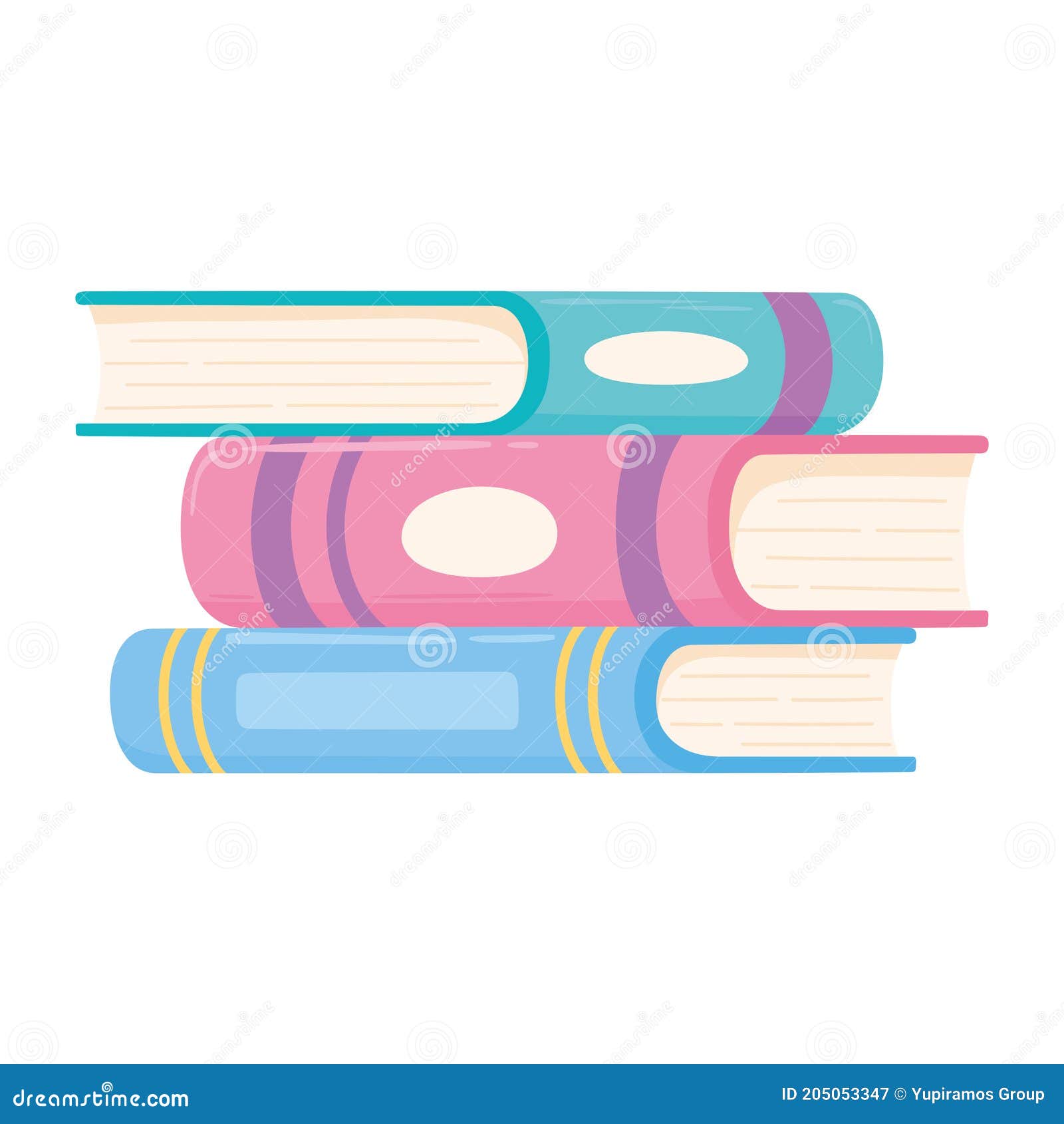 Books Stack Learn Academic and Study Icon White Background Stock Vector ...