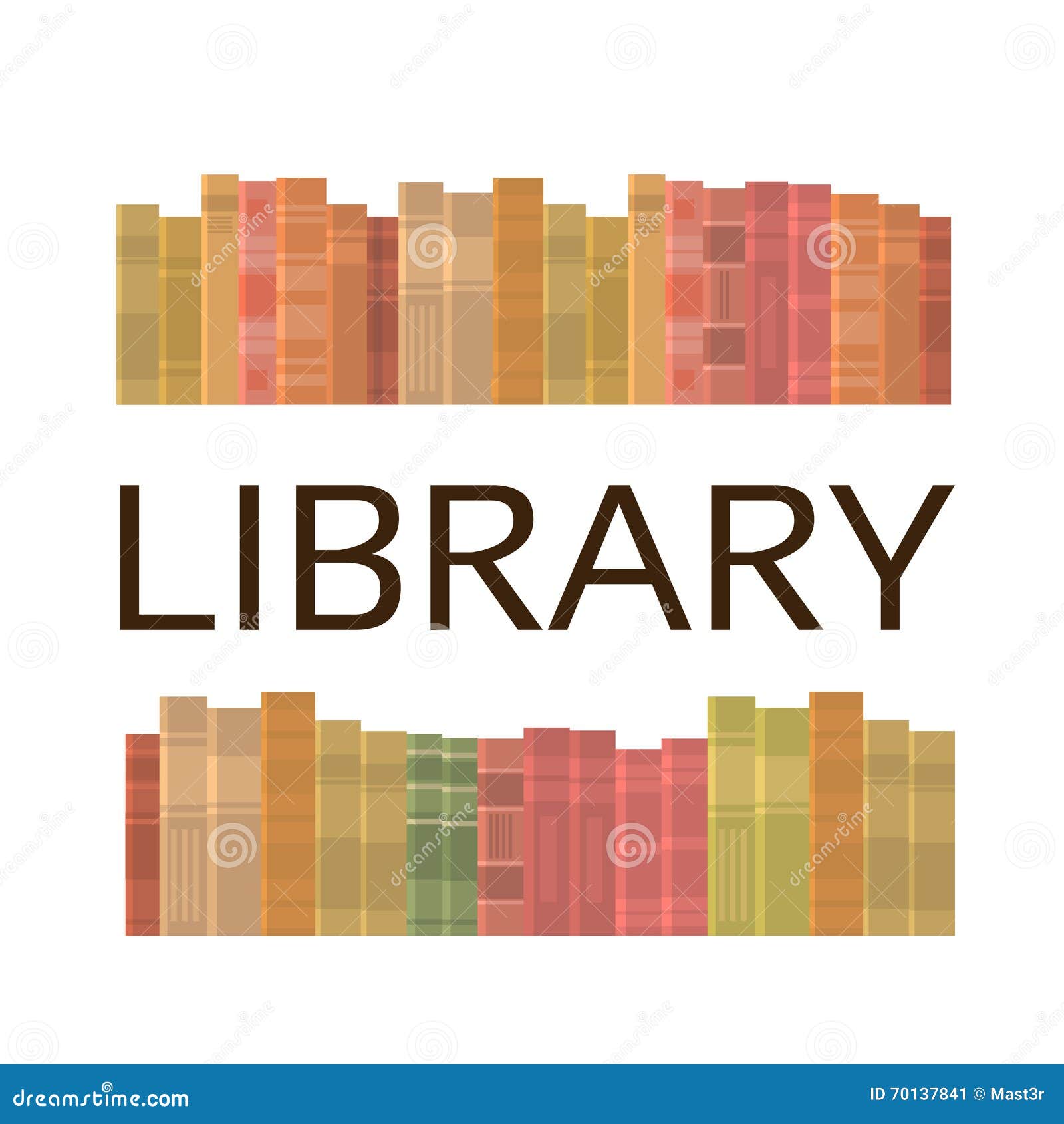Books Stack Library Reading Bookshelf Stock Vector - Illustration of ...
