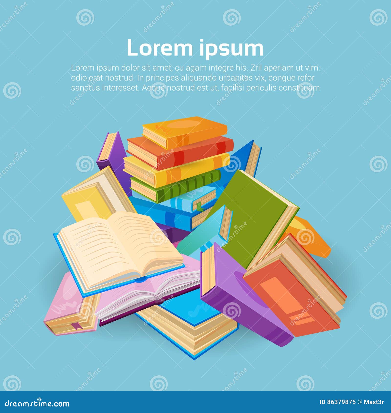 Books Stack School Education Concept Stock Vector - Illustration of ... Books Stack School Education Concept Stock Vector - Illustration of ...