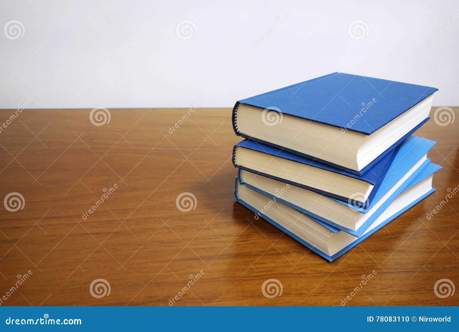 Books Stack on Table stock photo. Image of information - 78083110