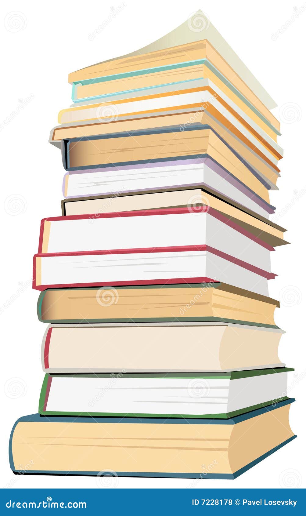 Books stack vector stock vector. Illustration of diary - 7228178