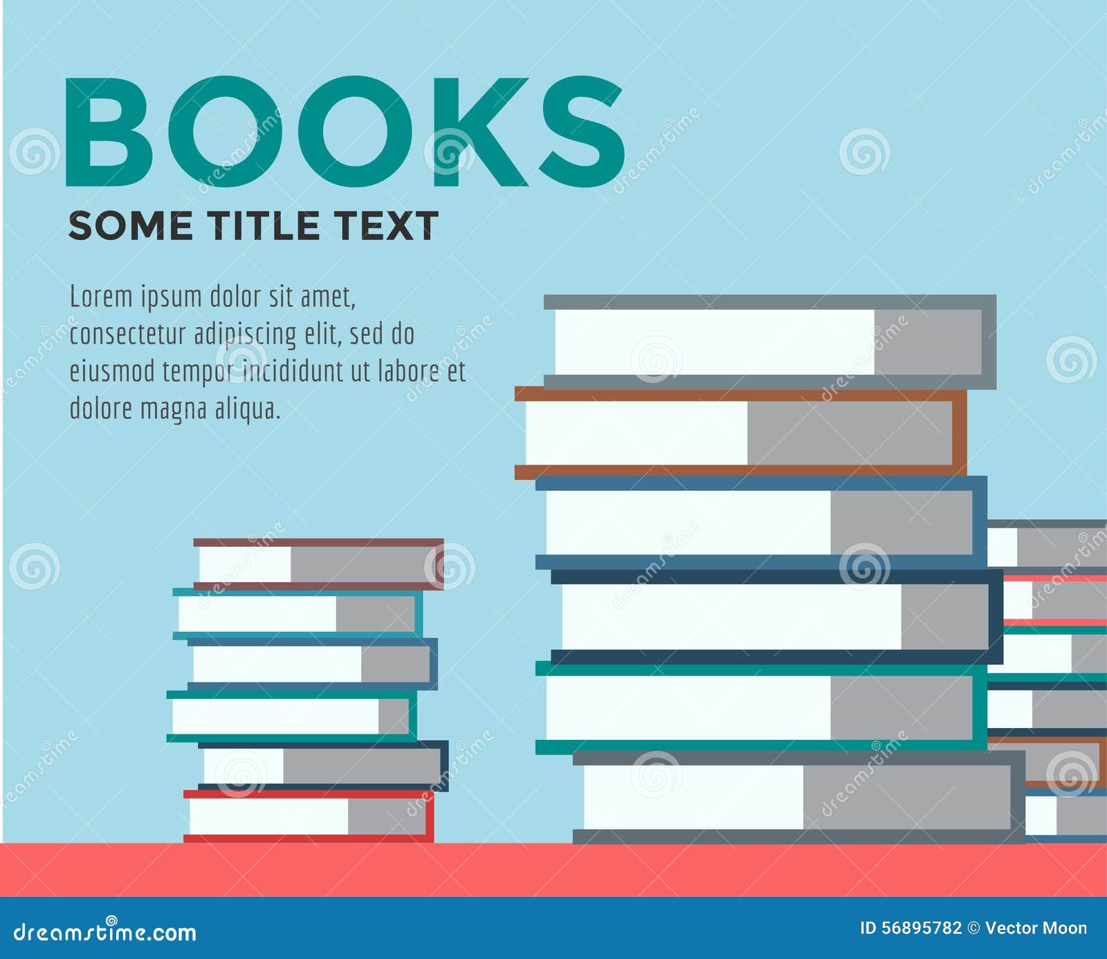 Books Stack. Vector Isolated. School Objects, or Stock Vector ...