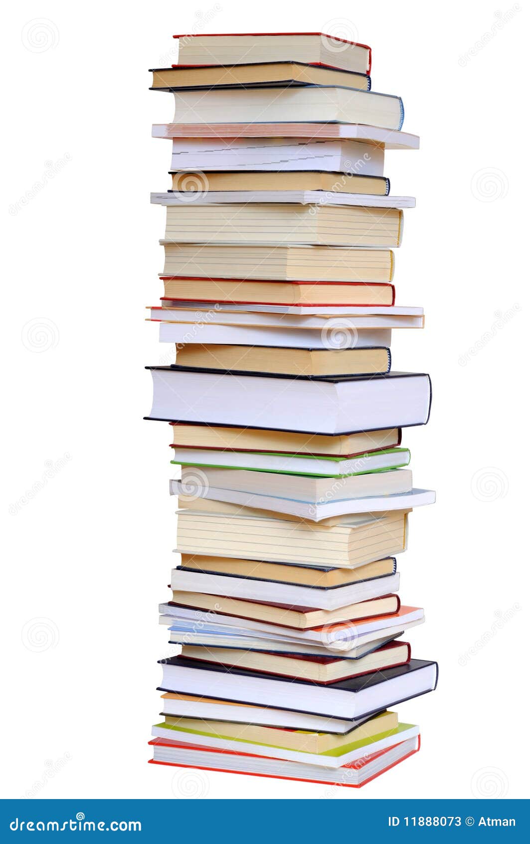 Books Stack on White stock image. Image of book, stack - 11888073